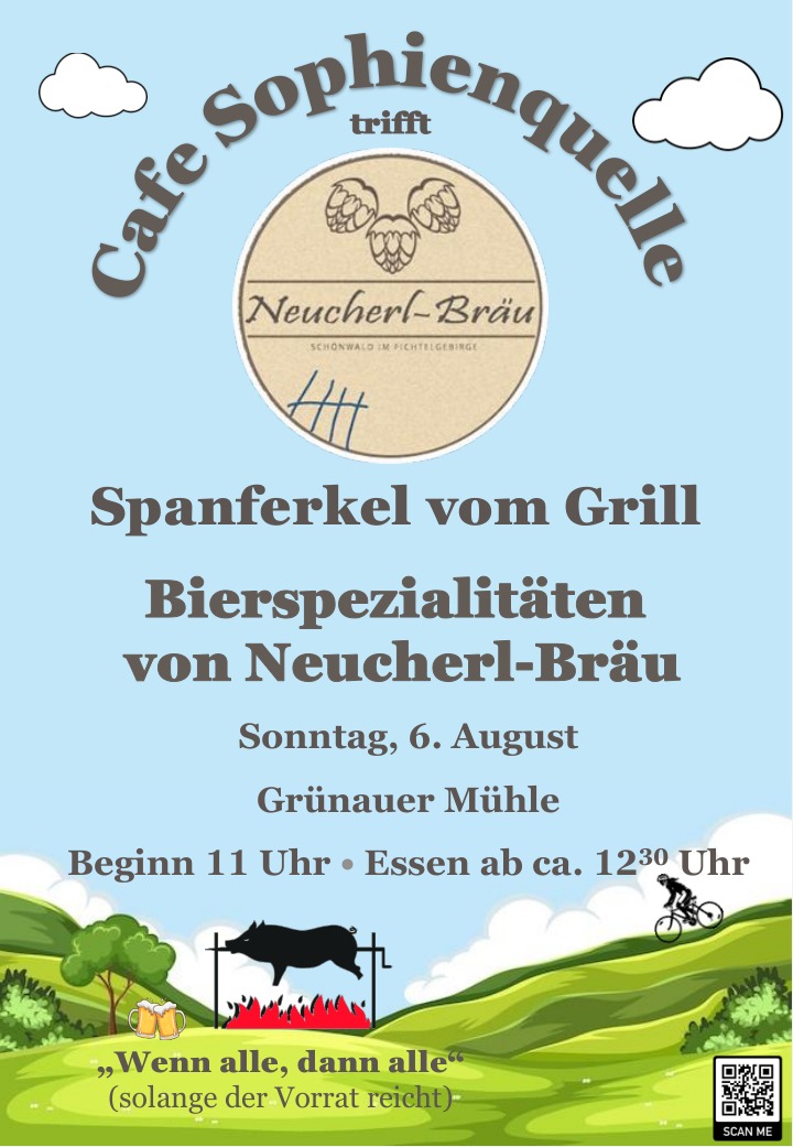 Neucherl-Bräu trifft: Café Sophienquelle – Neucherl-Bräu, Schönwald im ...
